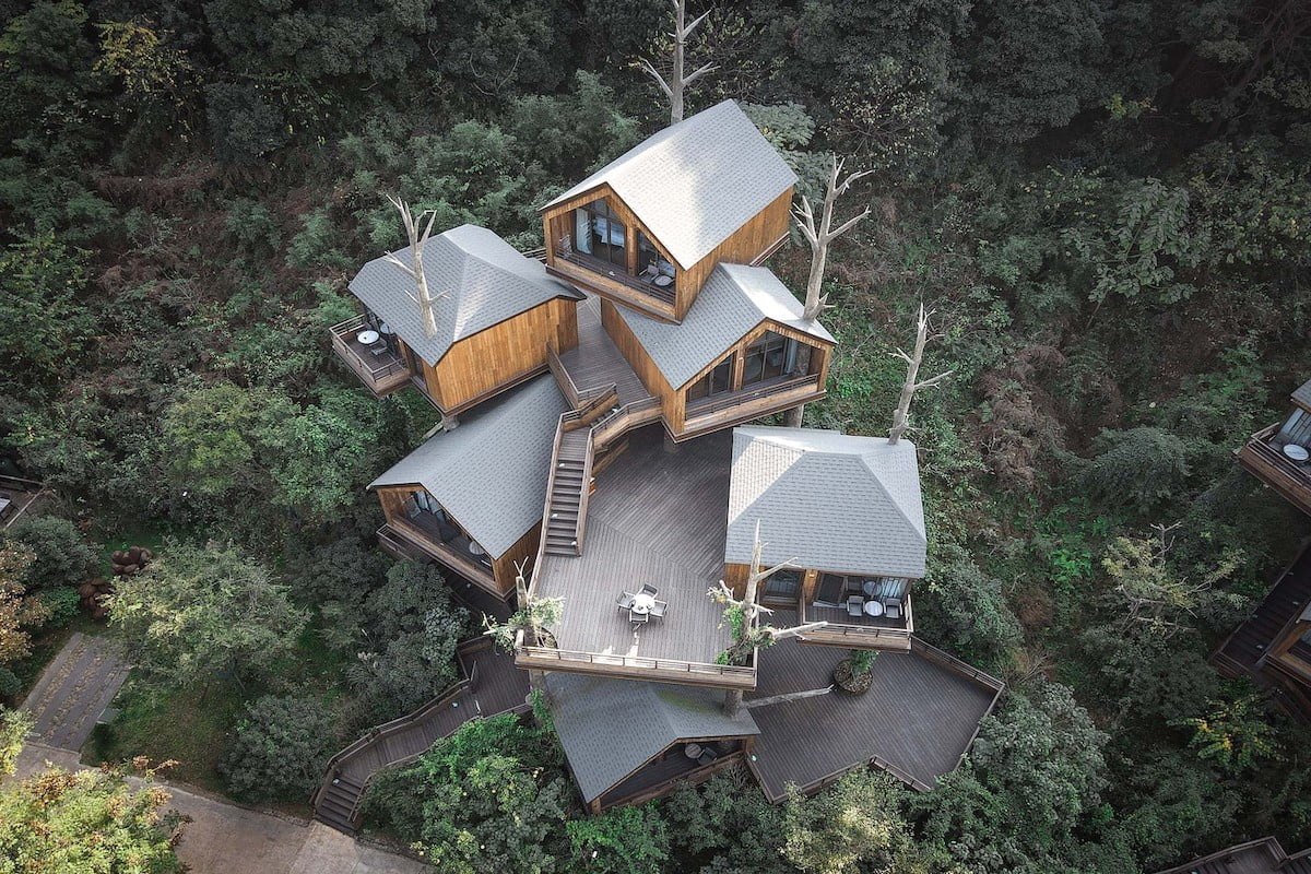 300m2 Hangzhou Senbo Resort Treehouse Hotel: I'd never seen anything ...