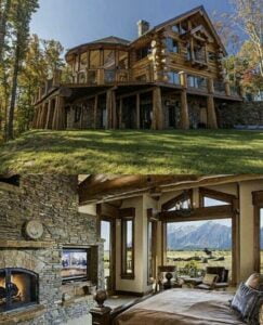 10 Magnificent Examples of Log Cabins - Trend House Designs