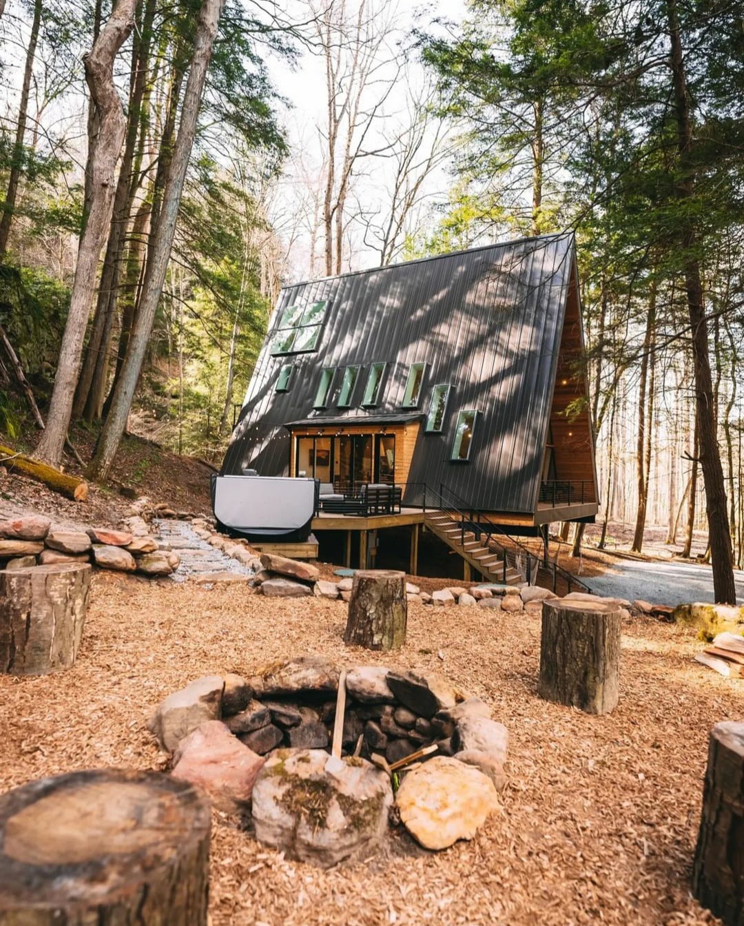 3 Bedroom Frame Cabin Model in Hocking Hills - Trend House Designs