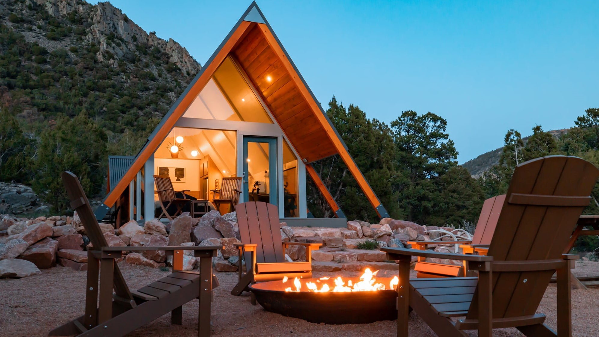 Wonderful A-Frame Mountain Hut Thimble Rock Pointe. - Trend House Designs