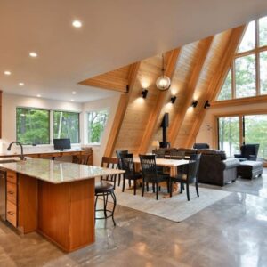 Beautiful A-Frame House Design by the Lake Wisconsin - Trend House Designs