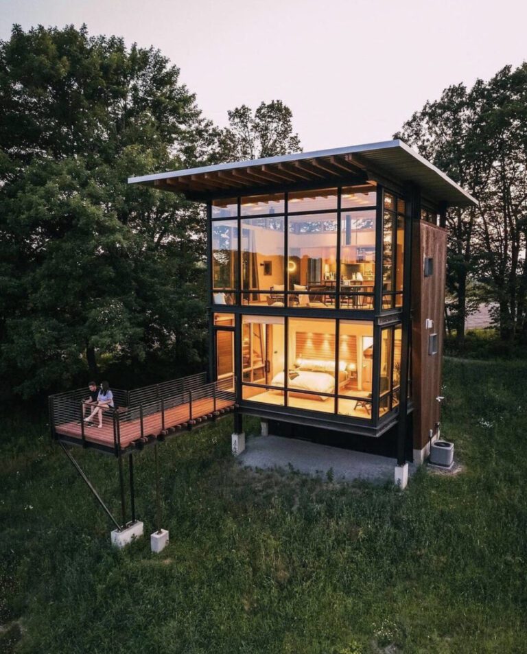 820sqft Legendary Metal Lark Tower in Wisconsin - Trend House Designs