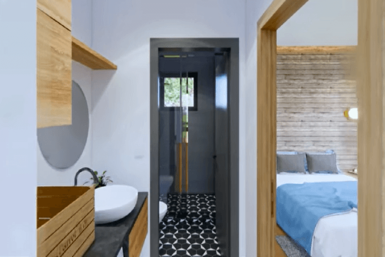 5m x 9m Modern Tiny House with Terrace: Stylish and Eco-Friendly Living ...