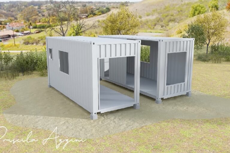 Priscila Azzini 2x40 Simple Container House Model - Trend House Designs