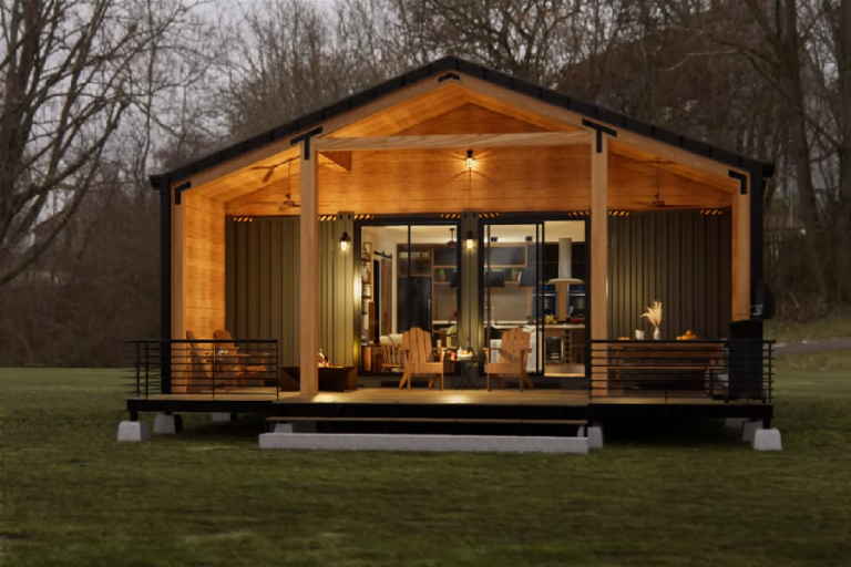 Two Bedroom 110m2 Container Wooden Cabin Model - Trend House Designs ...