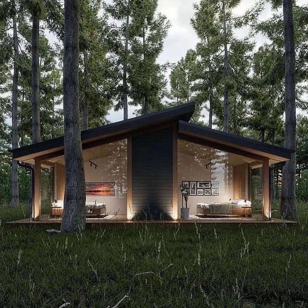 70m2 Effortless Modern Wooden Hut Model - Trend House Designs