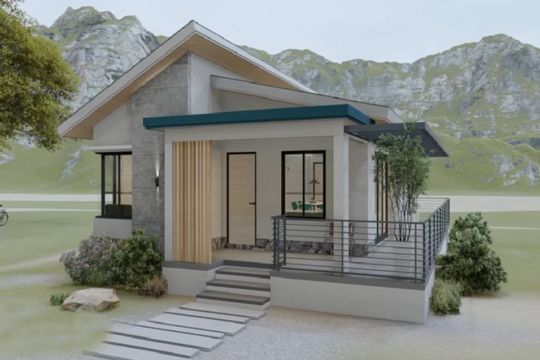 100m2 Cool Small House Design Idea - Trend House Designs