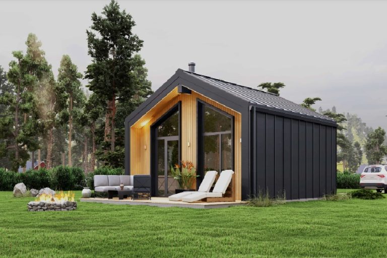 Tiny Frame House Design, 30m2 Portable Plan