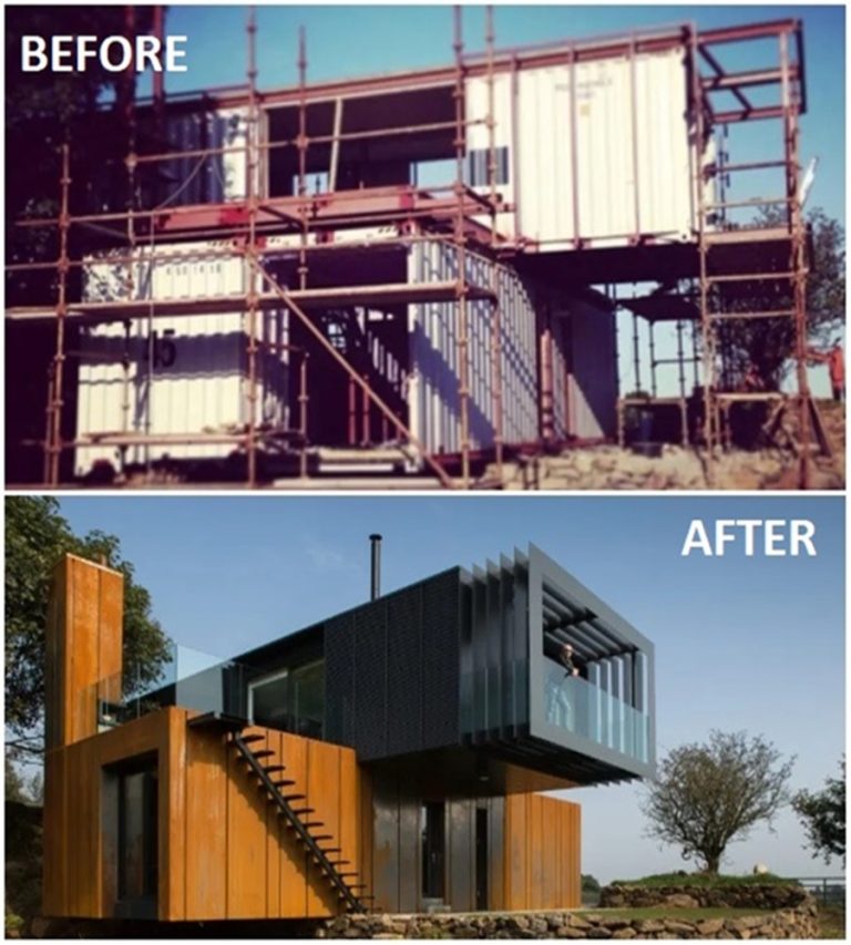 Container House Before After Projects - Trend House Designs