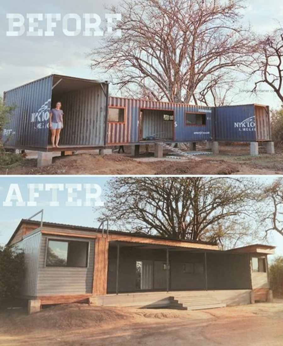 Container House Before After Projects - Trend House Designs