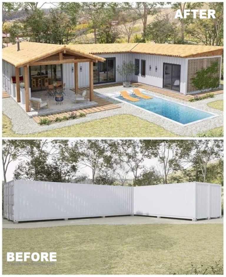 Container House Before After Projects - Trend House Designs