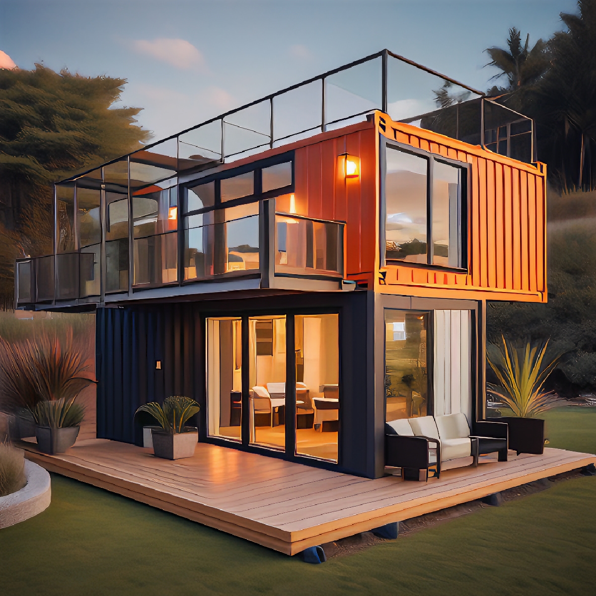 Flexible Duplex Container House Models - Trend House Designs