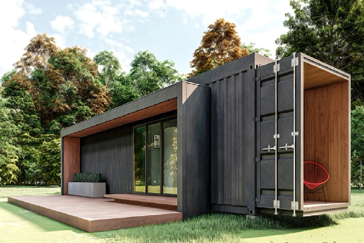 40ft High Ceiling Container House Model: Eco Friendly Prefabricated ...