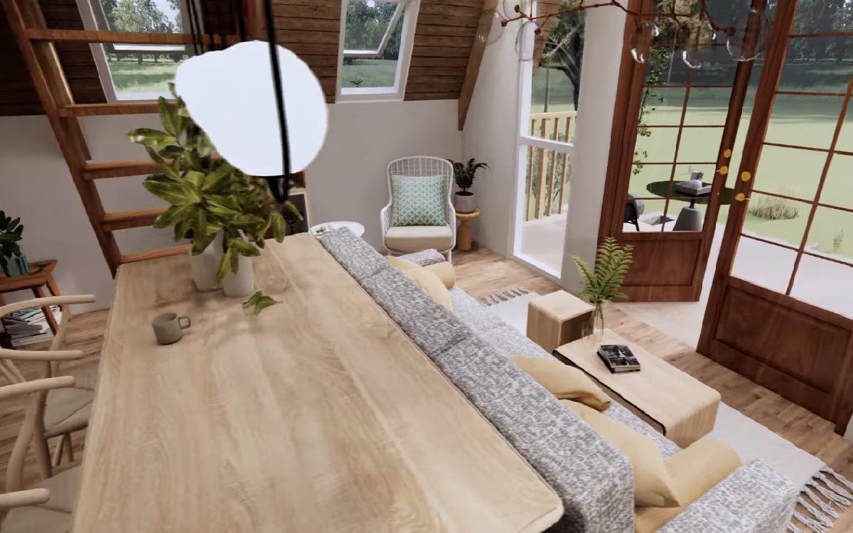 6x6 Cute Frame House Idea: 40 m2 Modern Minimalist Living - Trend House ...