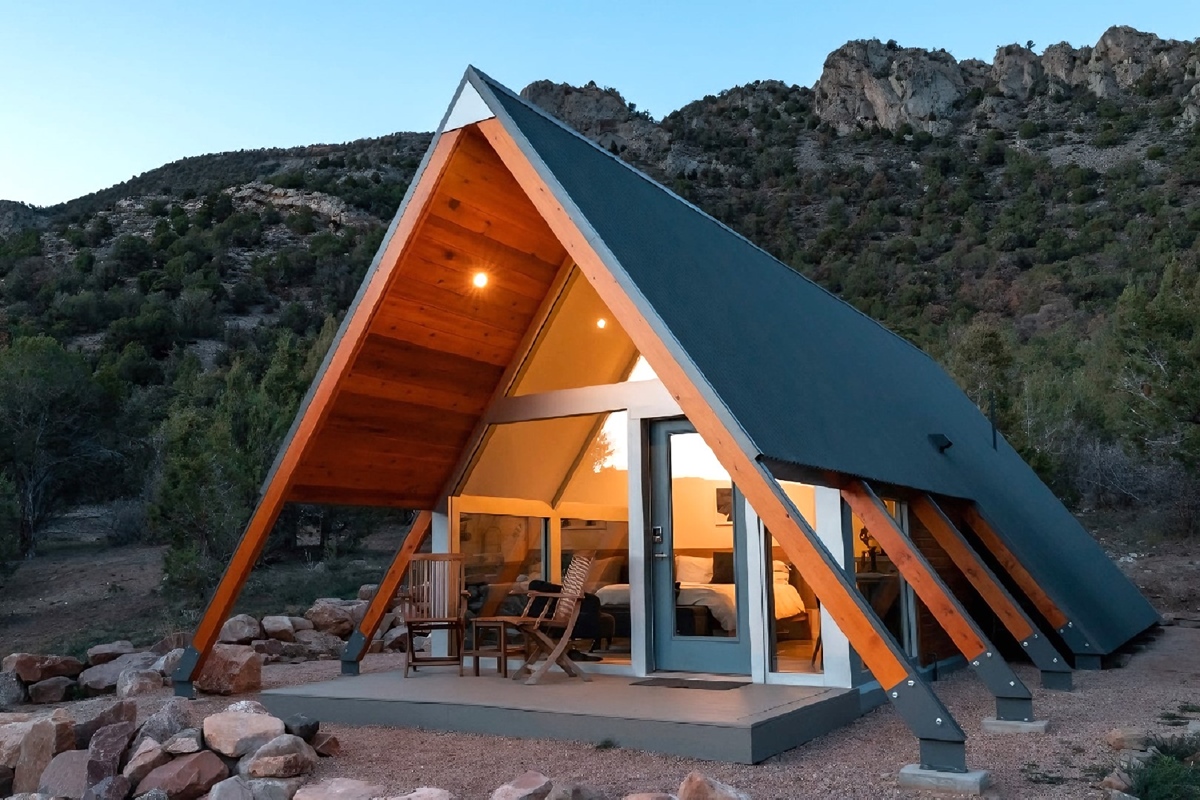 Wonderful A-Frame Mountain Hut Thimble Rock Pointe - Trend House Designs