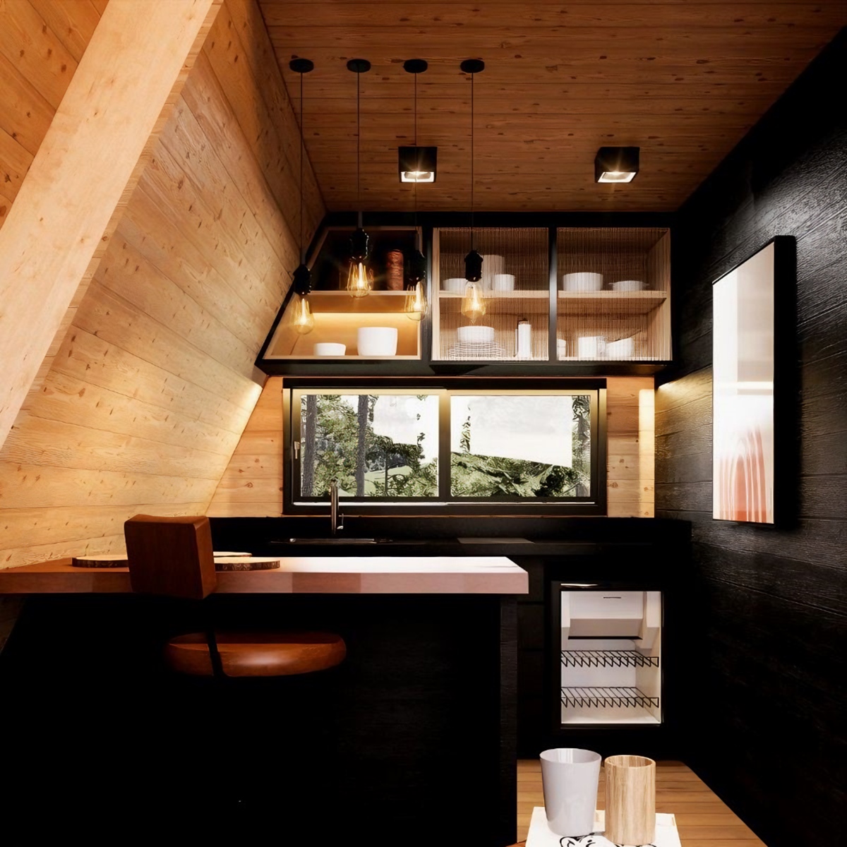 50m2 High Quality A-Frame Cabana Model: Creative Modern Living Space ...