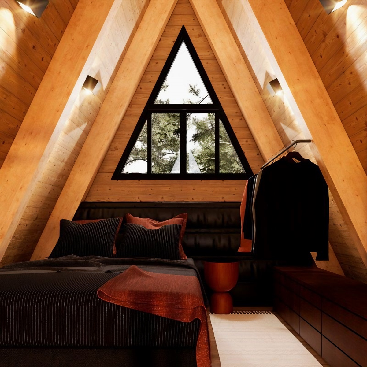 50m2 High Quality A-Frame Cabana Model: Creative Modern Living Space ...