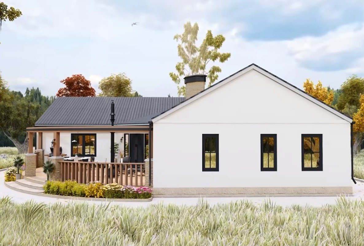 20x20m Oval House Model: Creative Design Ideas - Trend House Designs