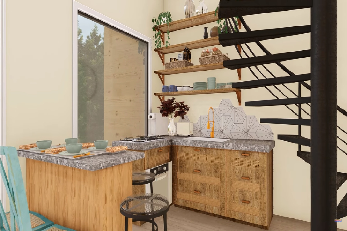 35 Square Meters Cozy Frame Living - Trend House Designs & Sustainable ...
