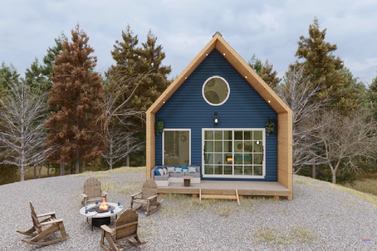 35 Square Meters Cozy Frame Living - Trend House Designs