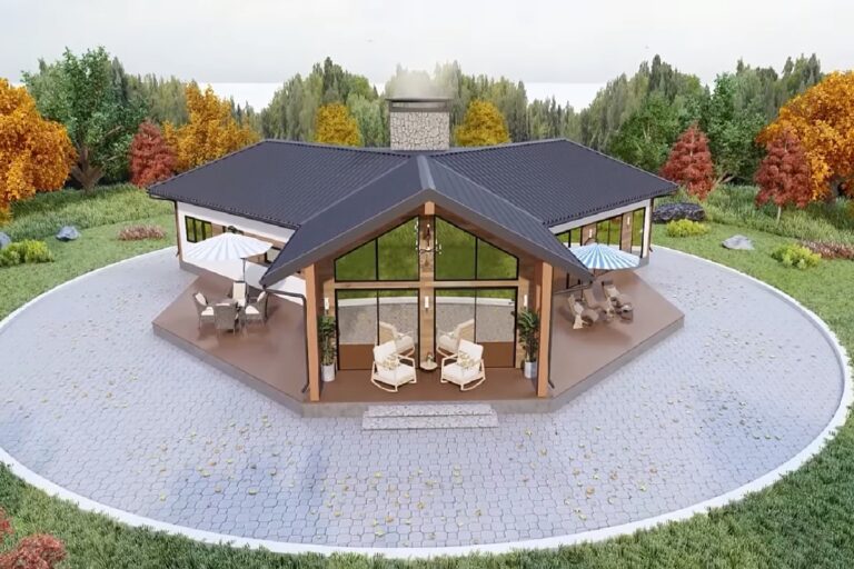 Y Shaped Country House Example: Broad Aesthetic Design - Trend House ...