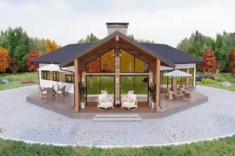 Y Shaped Country House Example: Broad Aesthetic Design - Trend House ...