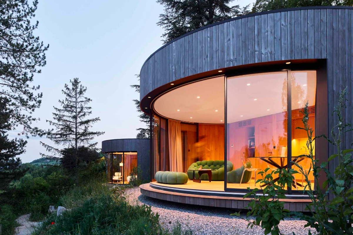 10m2 Prefab Round Small House in the Wilderness - Trend House Designs