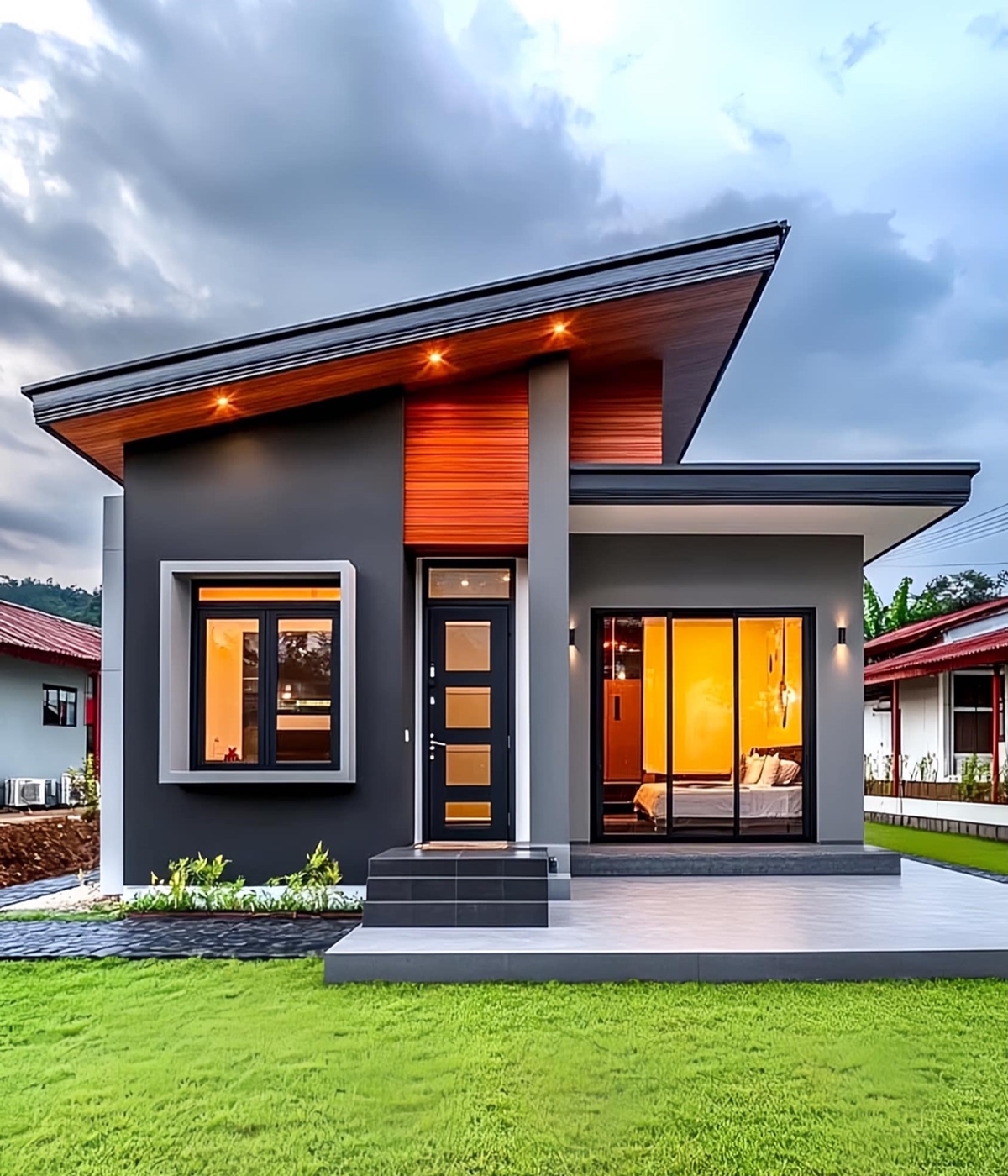 50 m2 Most Rare Small House Design Ideas: Simple and Fast Minimalist ...