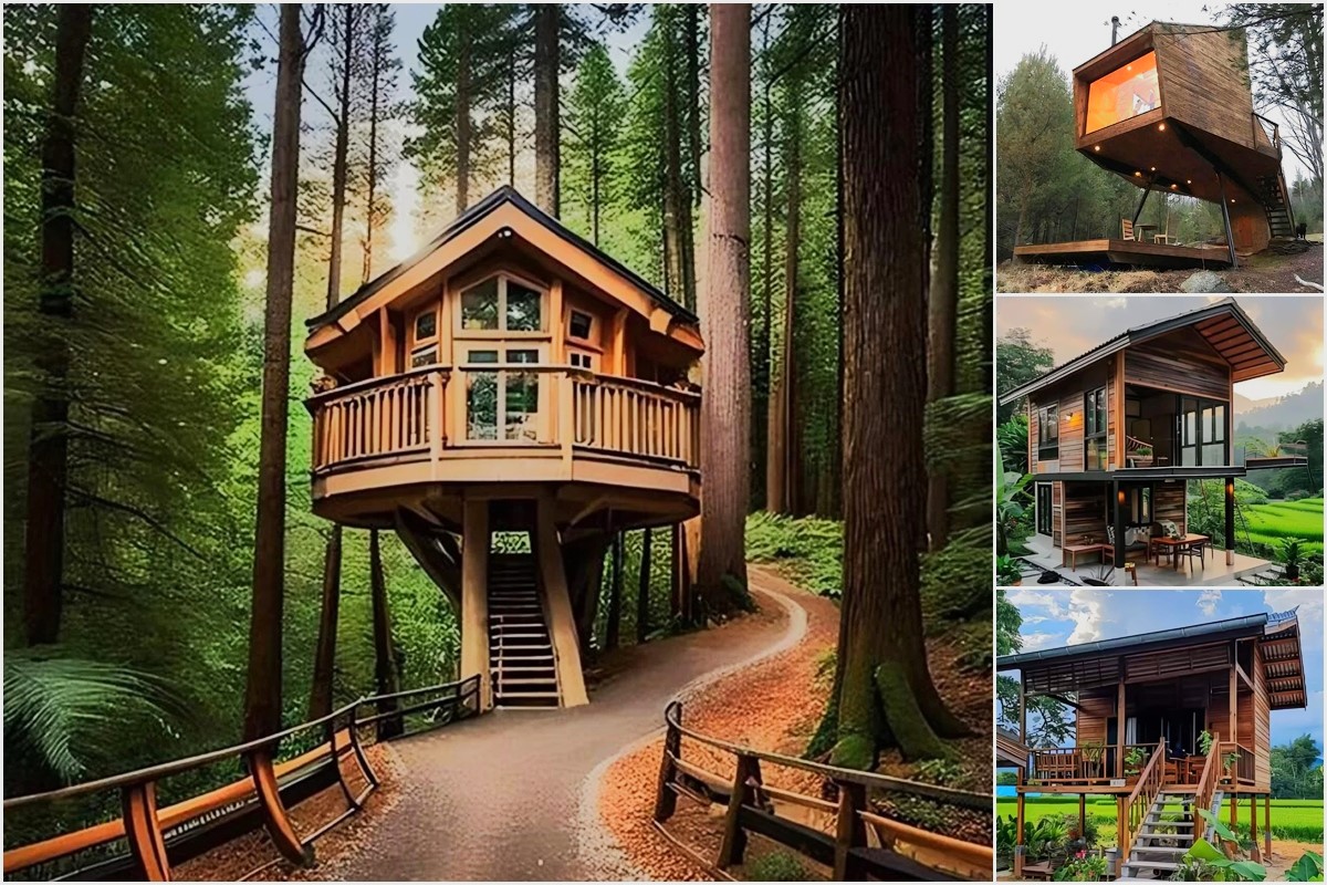 10 Gorgeous Affordable Tree House Models - Trend House Designs