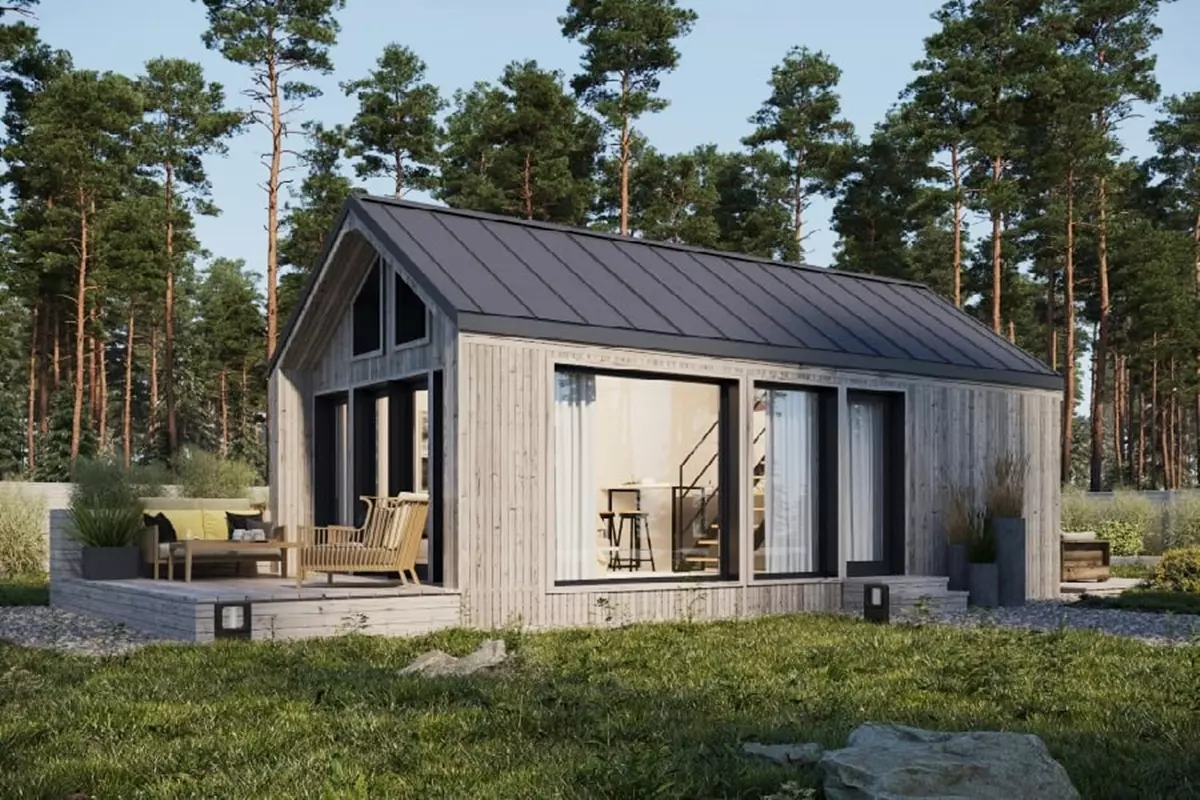 Affordable 4x7 Prefab Scandinavian Cabin Model - Trend House Designs ...