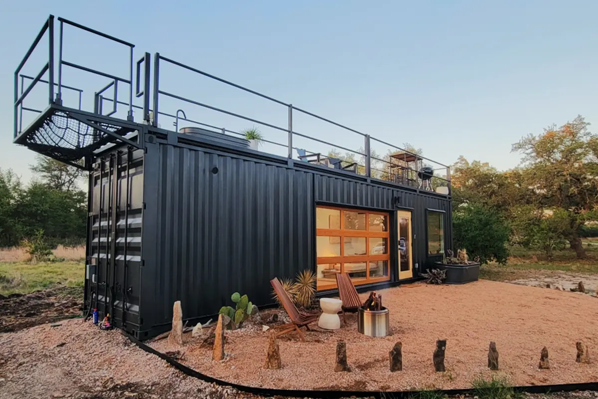 Airbnb Shipping Container House with SPA Bathtub - Trend House Designs ...