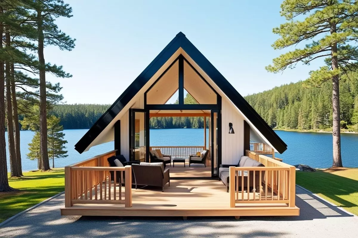 Accessible 20m² Small Trigon House Models - Trend House Designs