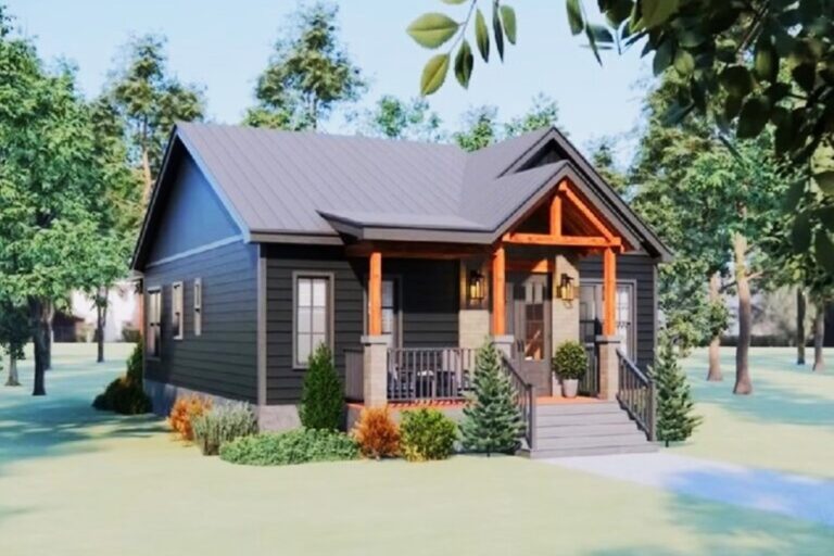 115 Square Meters Log Cabin Cottage Living - Trend House Designs ...