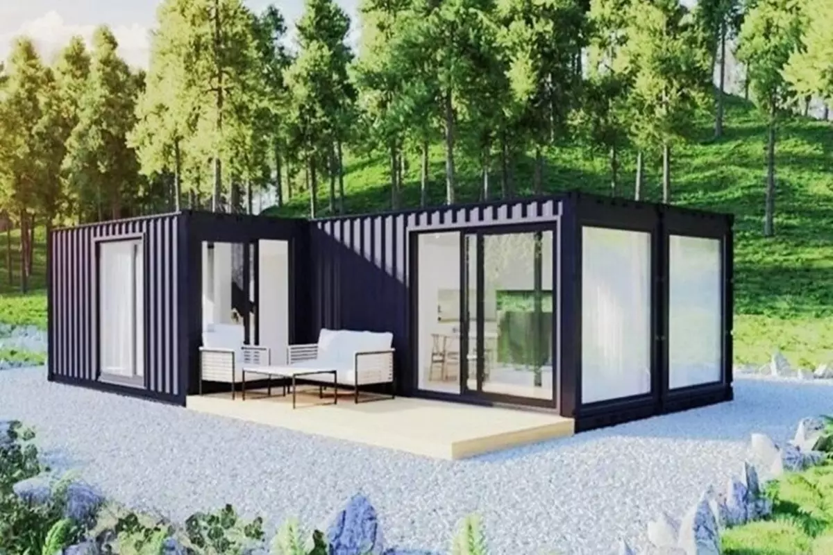 2x40 Foot Modern Container House: Comfortable Prefab Living Options ...