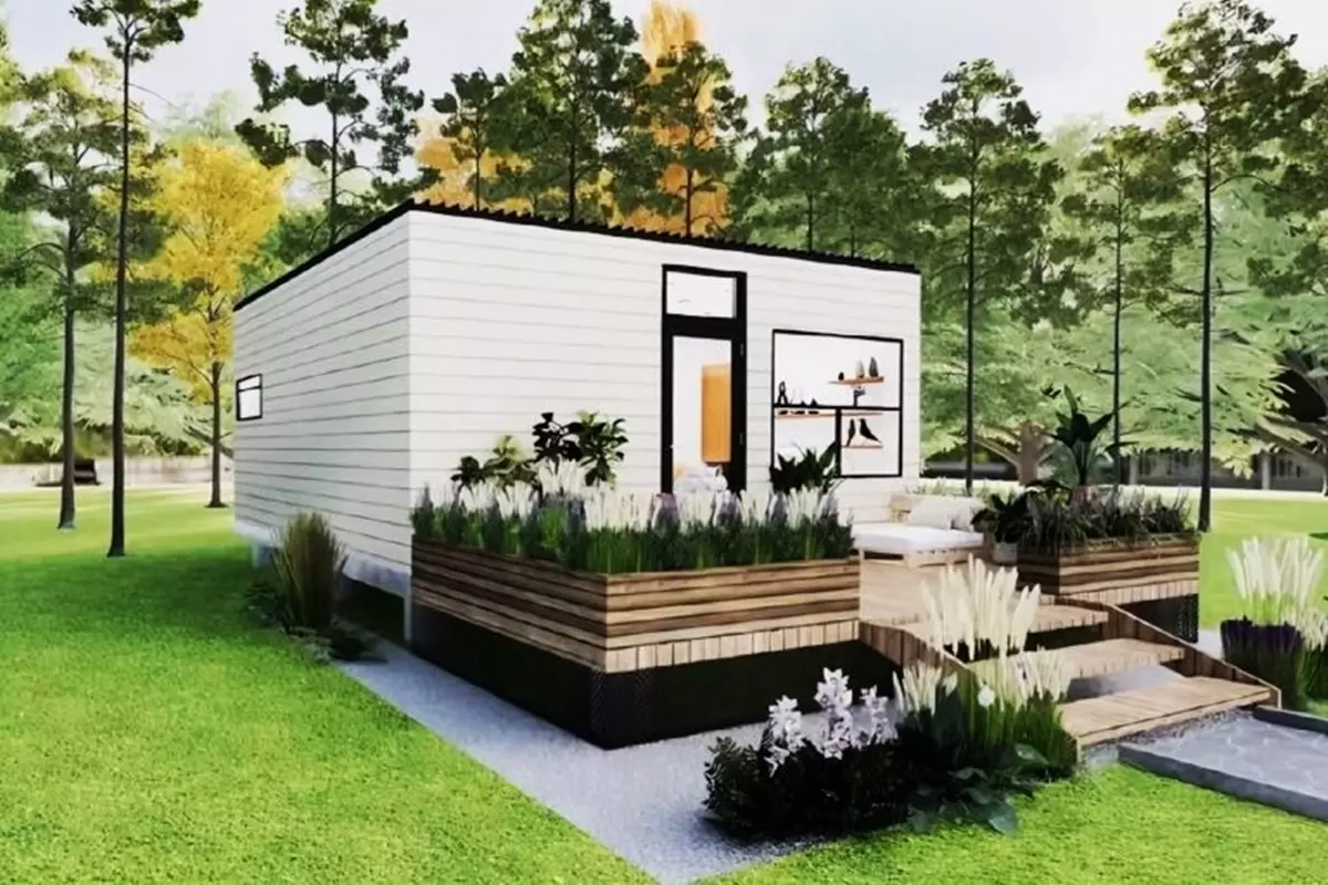 7x7 Square Small House Plans: Sustainable Wooden House Life - Trend ...