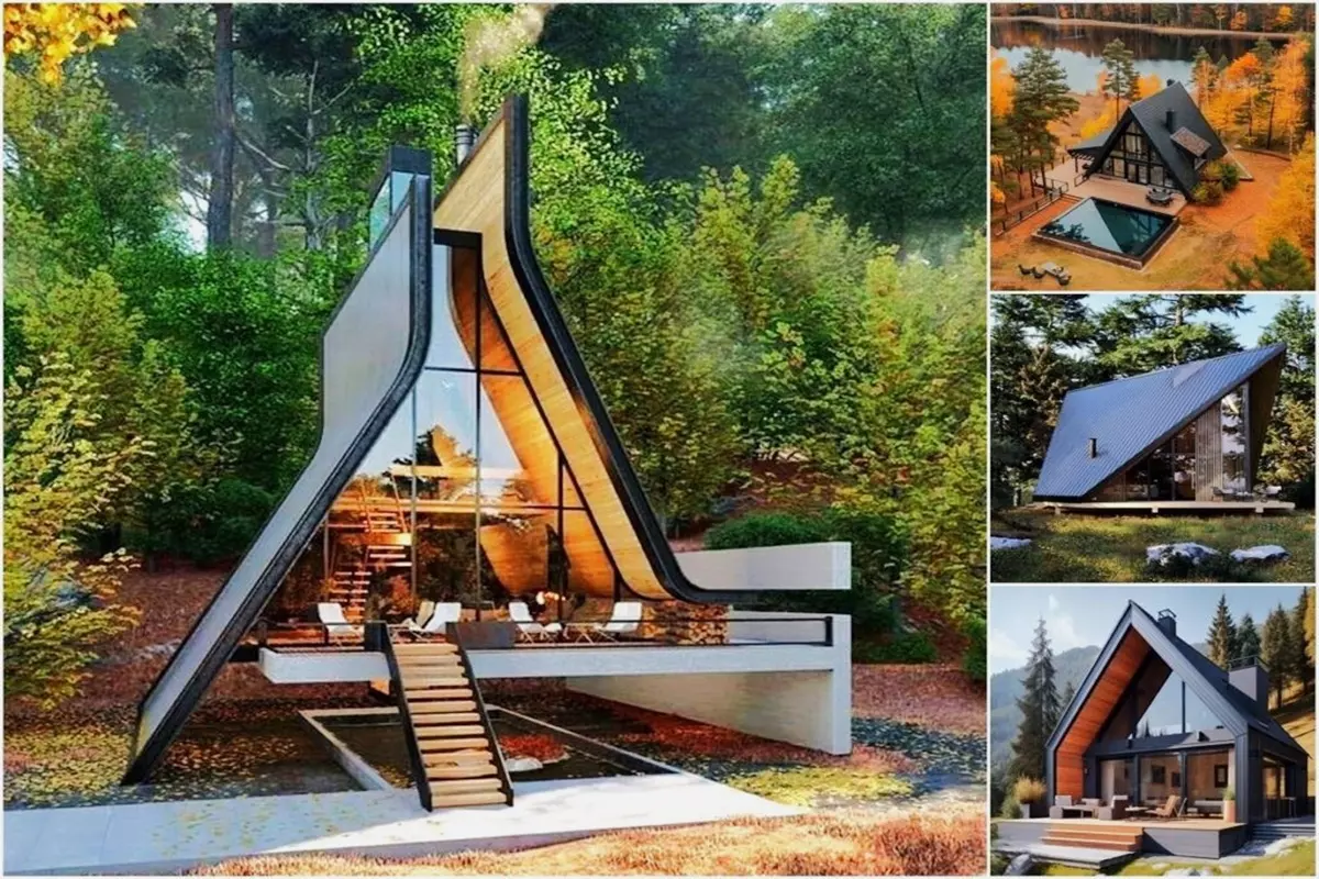 10 Most Preferred A-Frame House Designs: Rustic Home Design Ideas ...